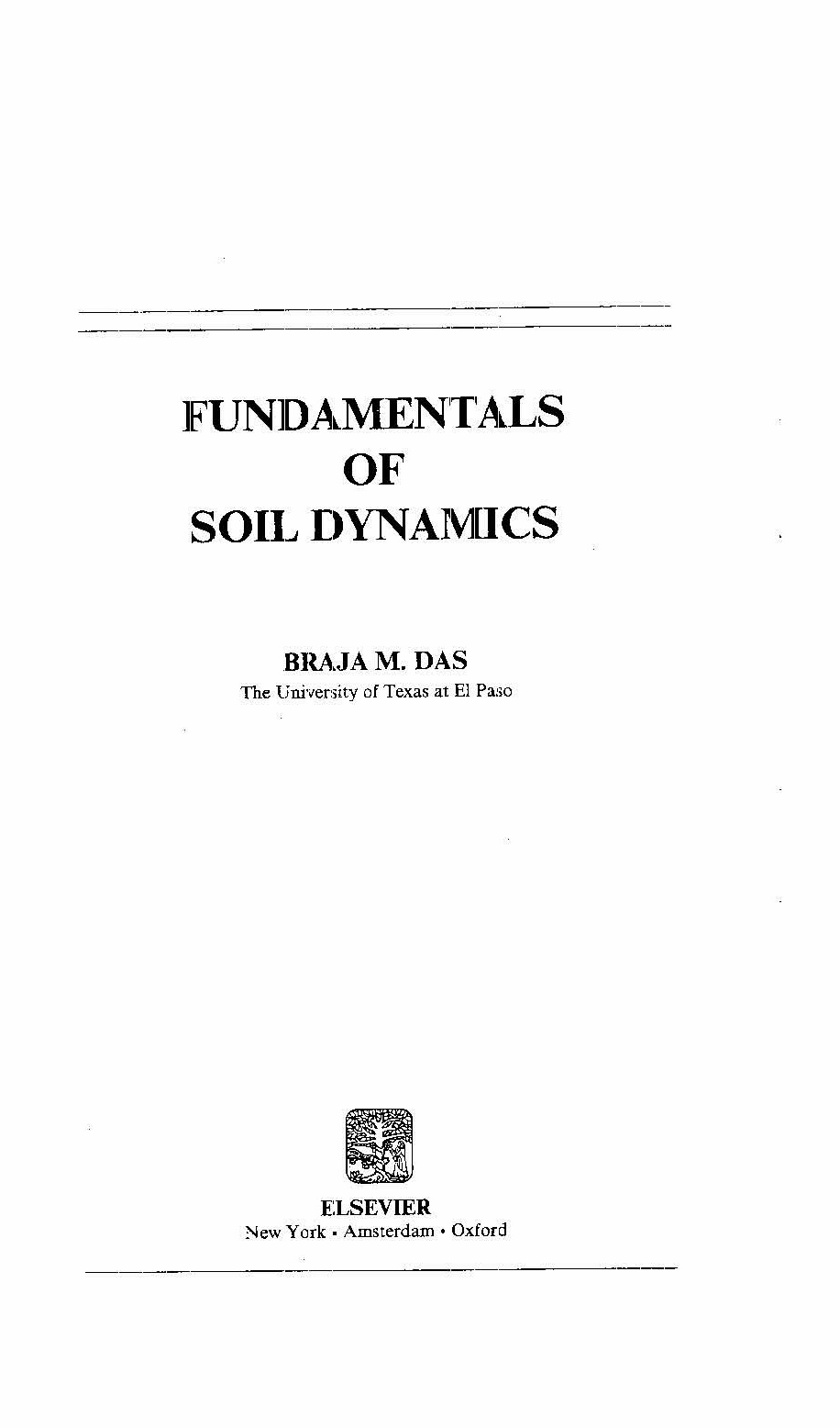 WYU Geology: Fundamentals of soil dynamics
